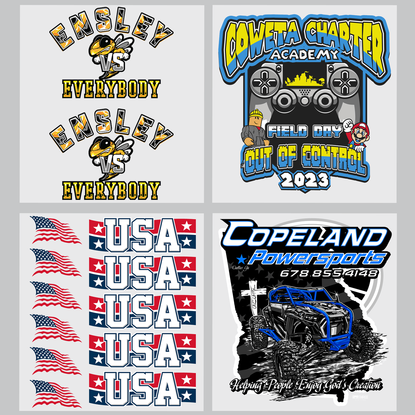 Free DTF Transfer Samples | USA DTF Transfers